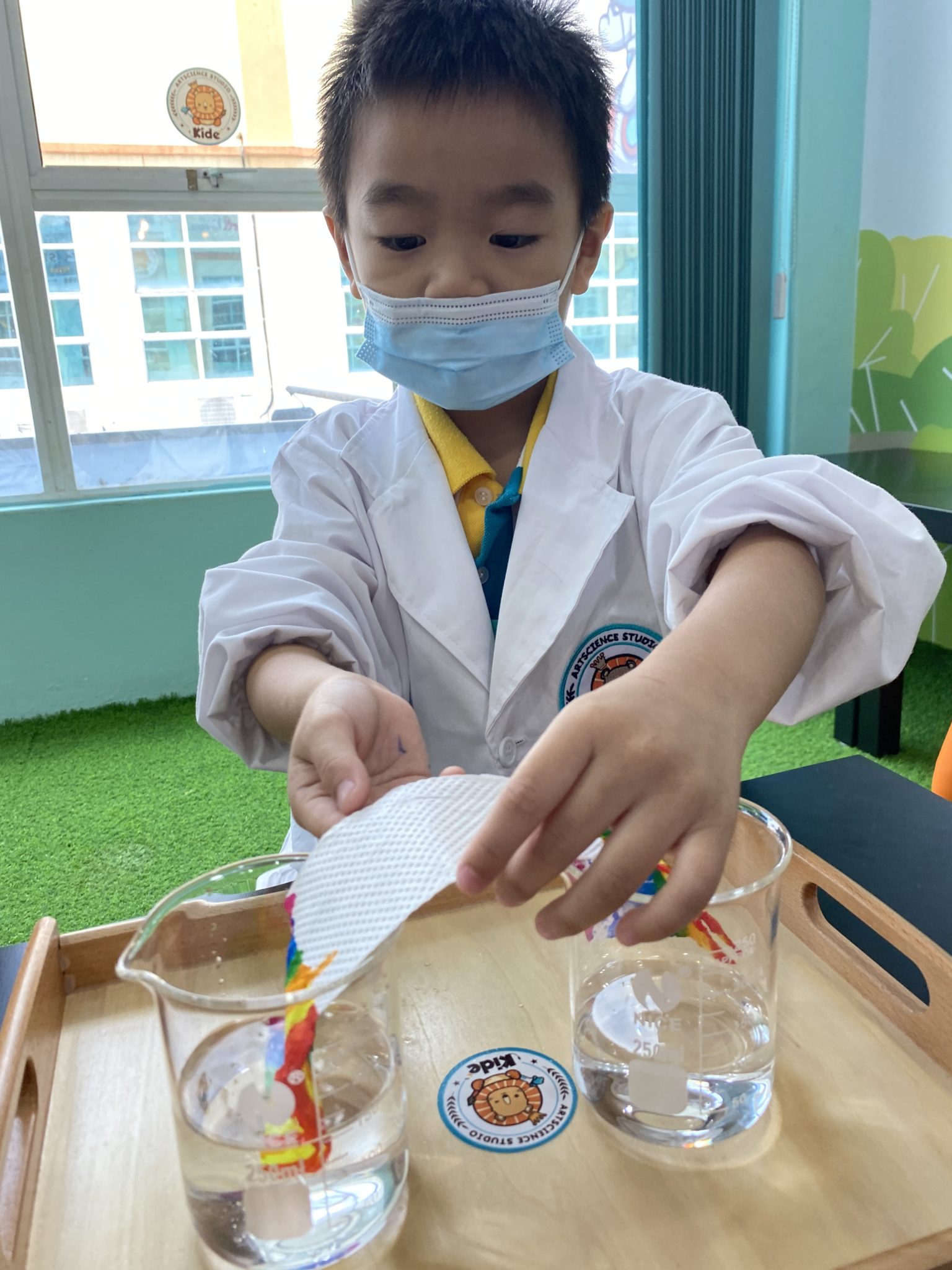 Walking Colour Water Science Experiment | Kide ArtScience Studio